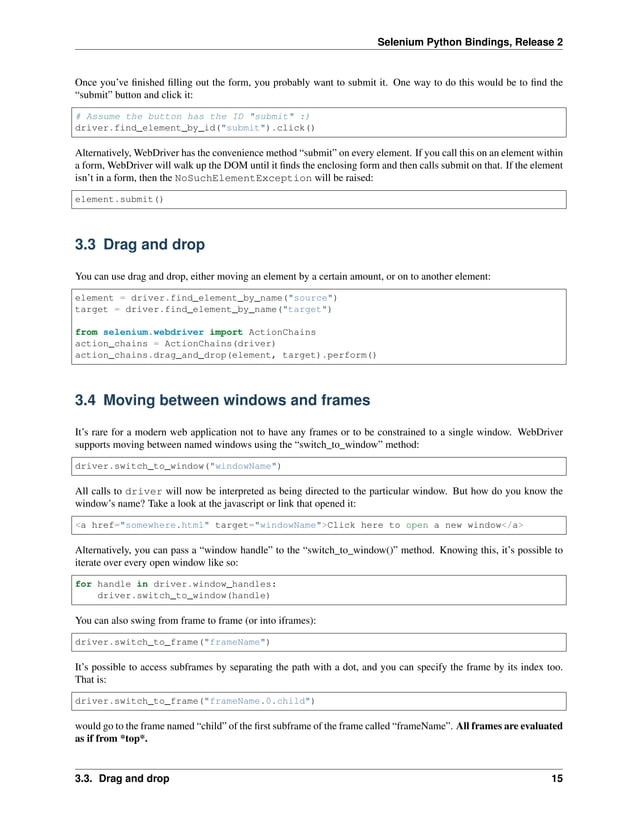 Selenium python | PDF