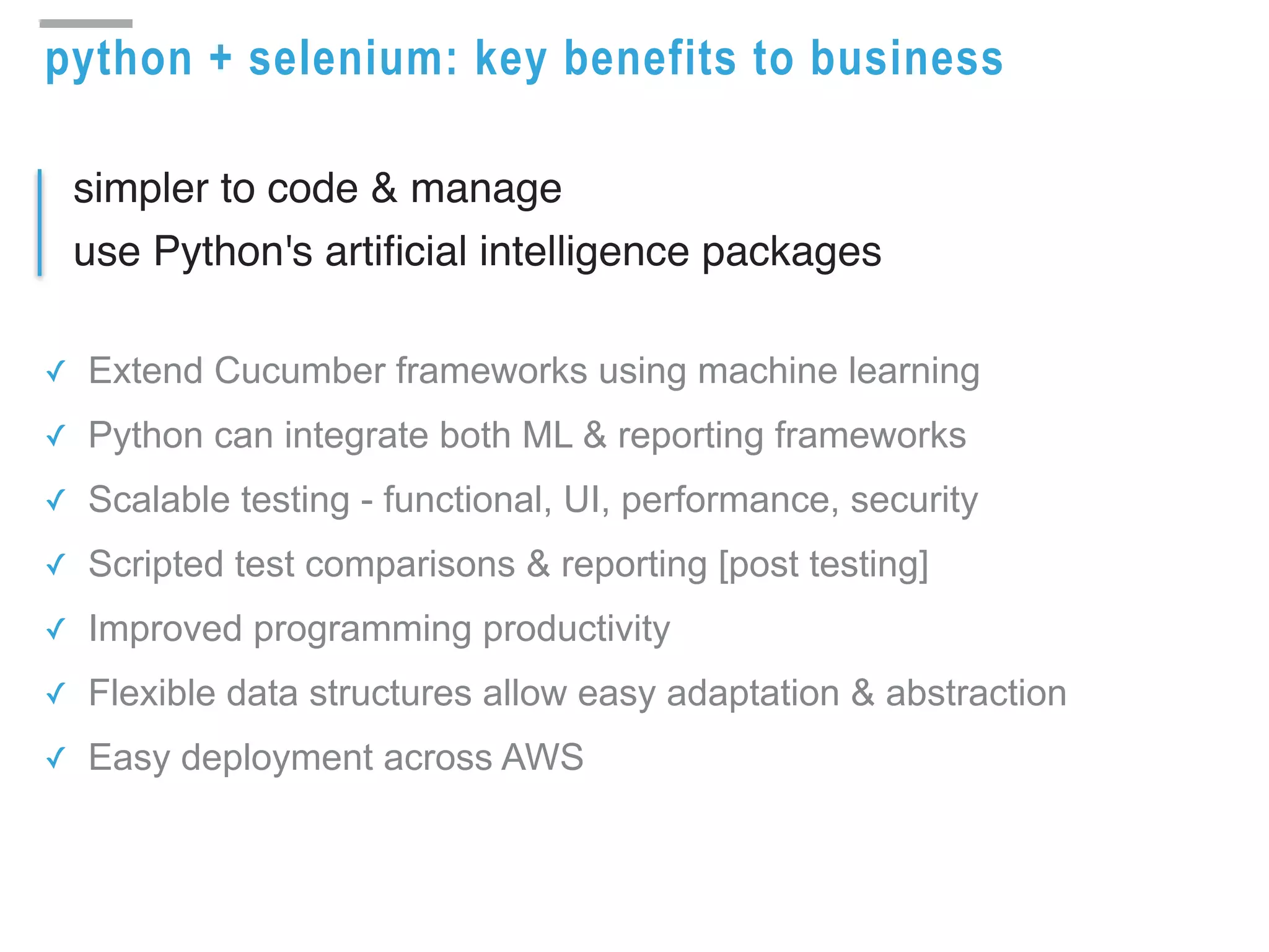 Automation Software Testing With Selenium And Python Ppt