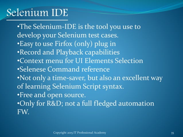 Selenium topic 1- Selenium Basic | PPT