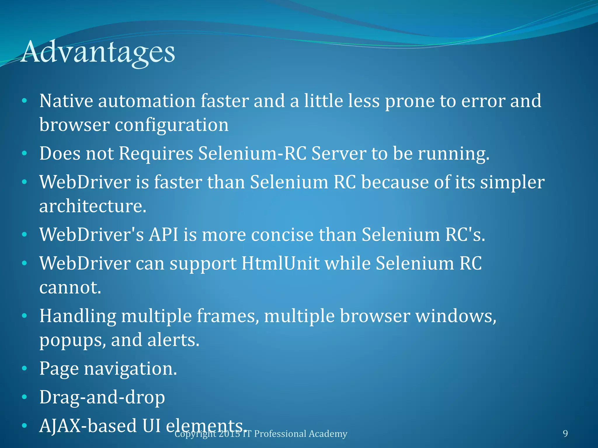 Selenium topic 3 -Web Driver Basics | PPT
