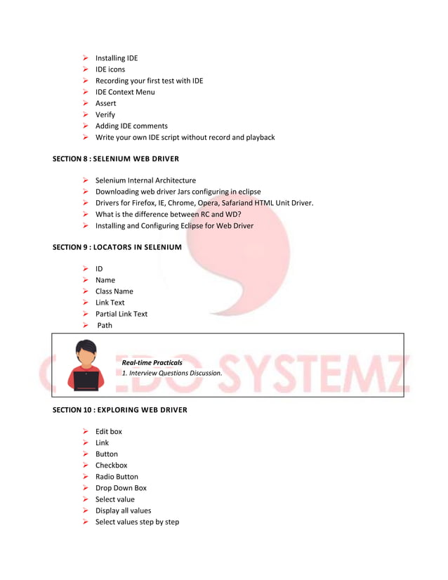 Selenium training-course-content | PDF
