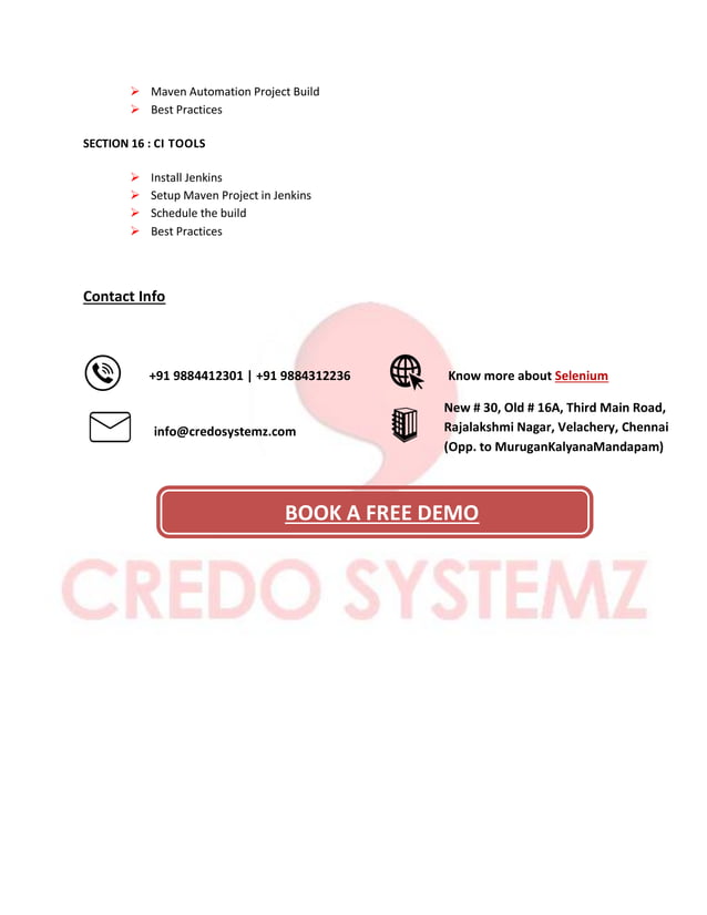 Selenium training-course-content | PDF