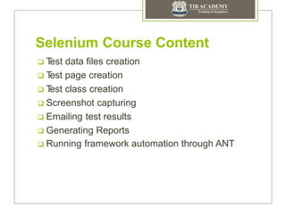 Selenium tutorial to Beginners | PPT