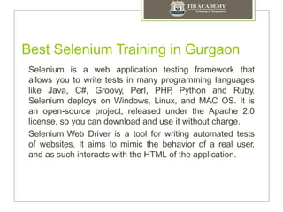 Selenium tutorial to Beginners | PPT