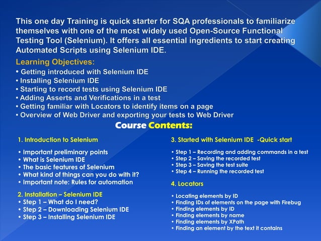 Automation Testing using Selenium | PDF | Internet for Beginners | Internet