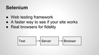 Selenium - what it is and what you can do with it | PPT