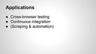 Selenium - what it is and what you can do with it | PPT