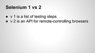 Selenium - what it is and what you can do with it | PPT