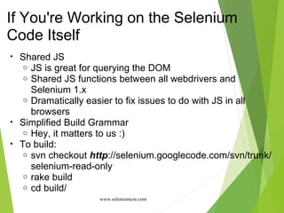 A Buffer's Guide to Selenium 2 | PPT