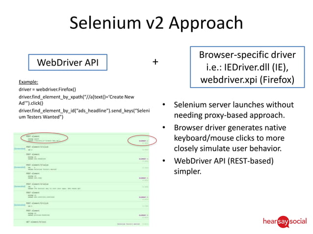 Lessons Learned: Migrating Tests to Selenium v2 | PPT Lessons Learned: Migrating Tests to Selenium v2 | PPT