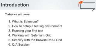 Get Started With Selenium 3 and Selenium 3 Grid | PPT | Free Download