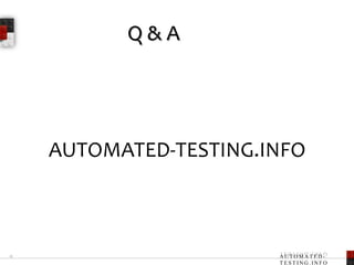 Selenium and Continuous Intergration | PPT
