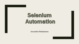 Selenium Automation | PPT