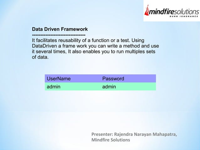 Selenium Automation Framework | PPT