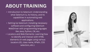 Selenium Automation Training in Hyderabad | PPT