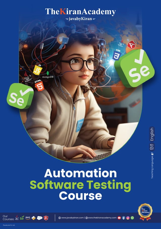 selenium automation software testing course syllabus TheKiranAcademy ...