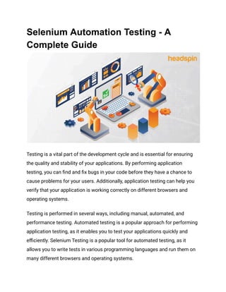Selenium Automation Testing - A Complete Guide.pdf