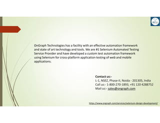 Selenium Automation Testing- Features and Benefits | PPT