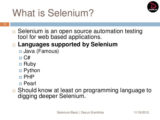Selenium Basic