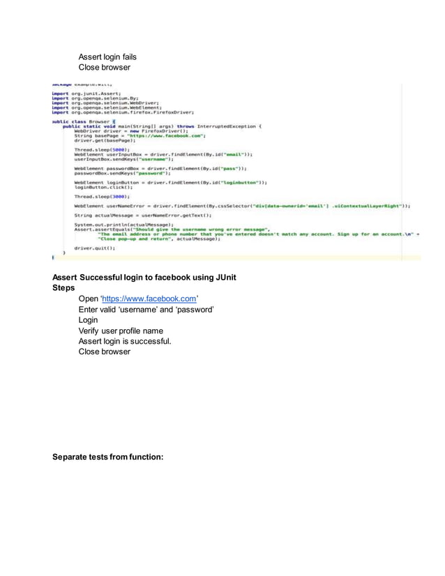Selenium Basics Docx Browsers Computer Software And Applications