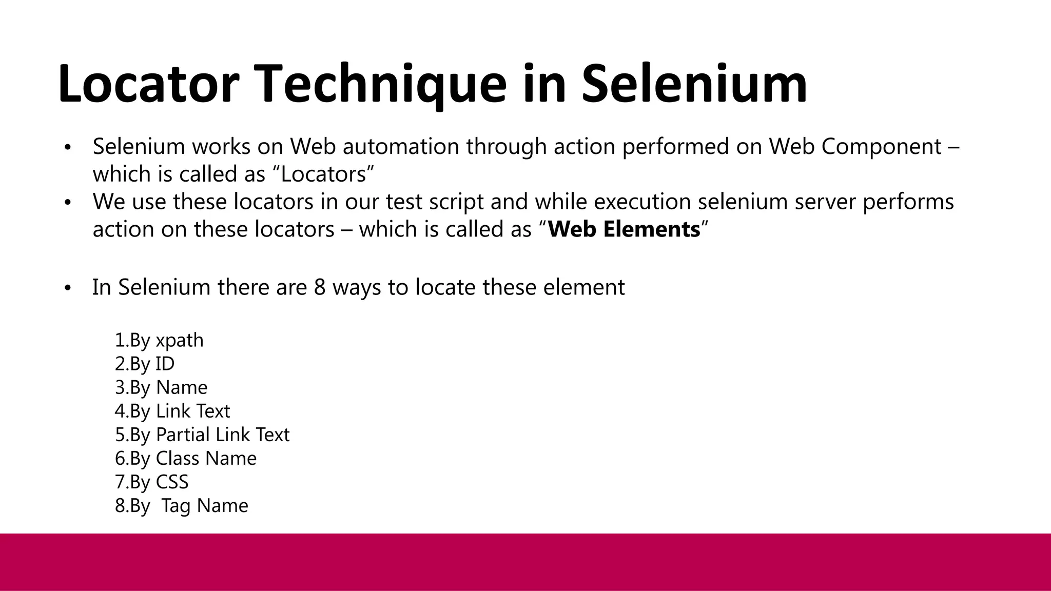 Selenium Java For Beginners By Sujit Pathak Ppt