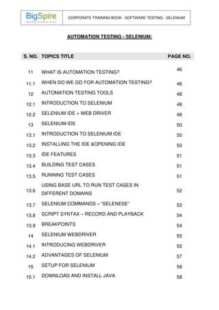 Learn Selenium - Online Guide | PDF | Browsers | Computer Software and ...