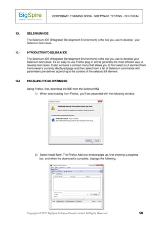 Learn Selenium - Online Guide | PDF | Browsers | Computer Software and ...