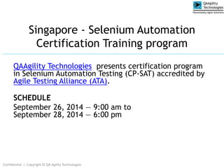 Selenium certification program | PPT