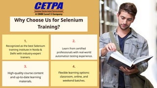 Master Automation Testing with the Best Selenium Training and ...