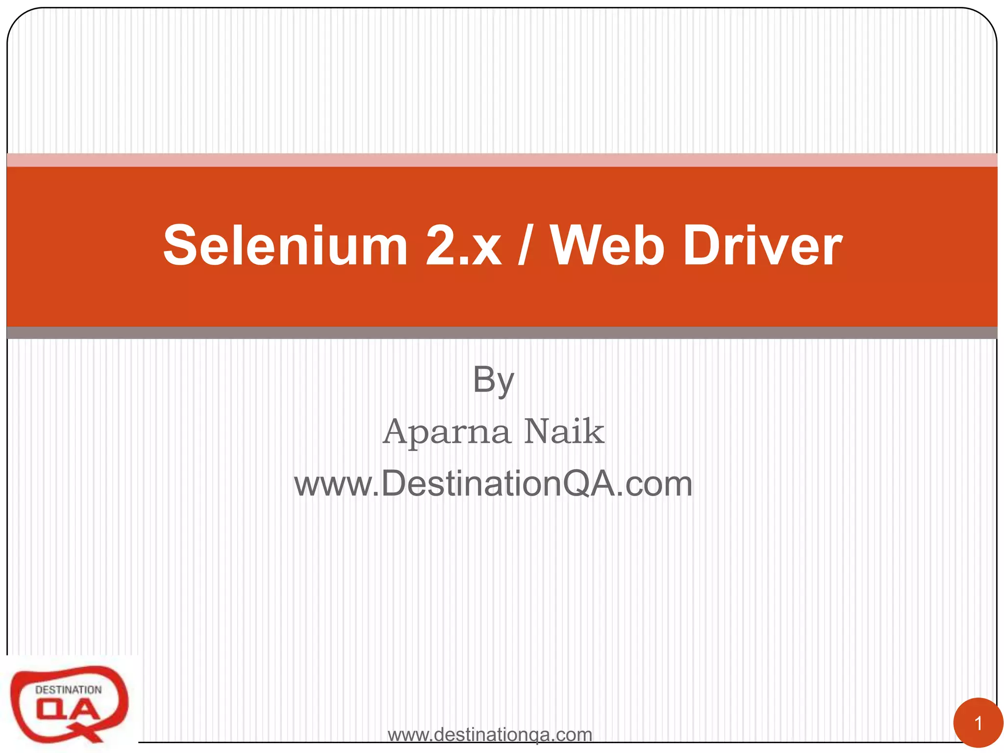 Selenium drivers | PPT