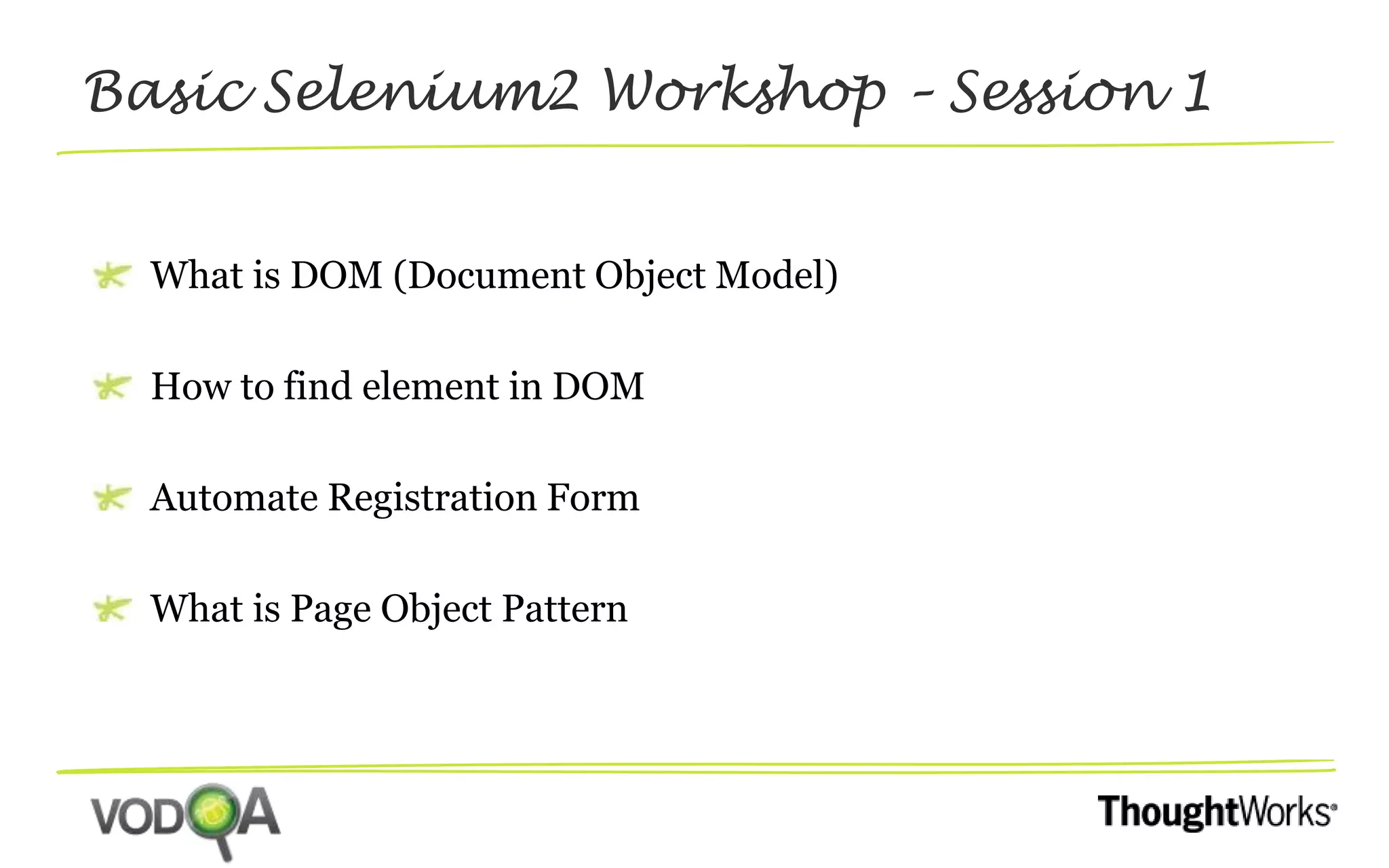 Selenium for beginners_vod_qa | PPTX