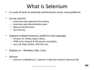 Selenium for everyone | PPT