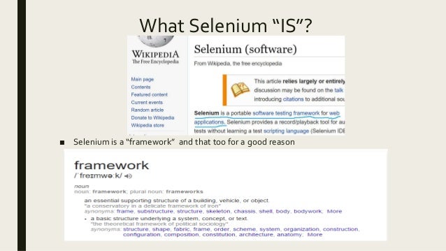 Demystifying Selenium Framework