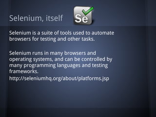 Selenium IDE | PPT
