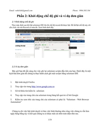Selenium ide | PDF
