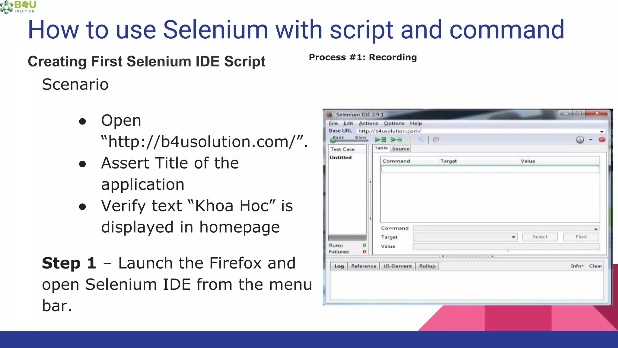 Selenium IDE | PPTX