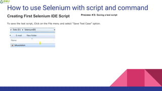 Selenium IDE | PPTX