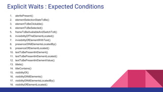 Selenium inputs | PPT