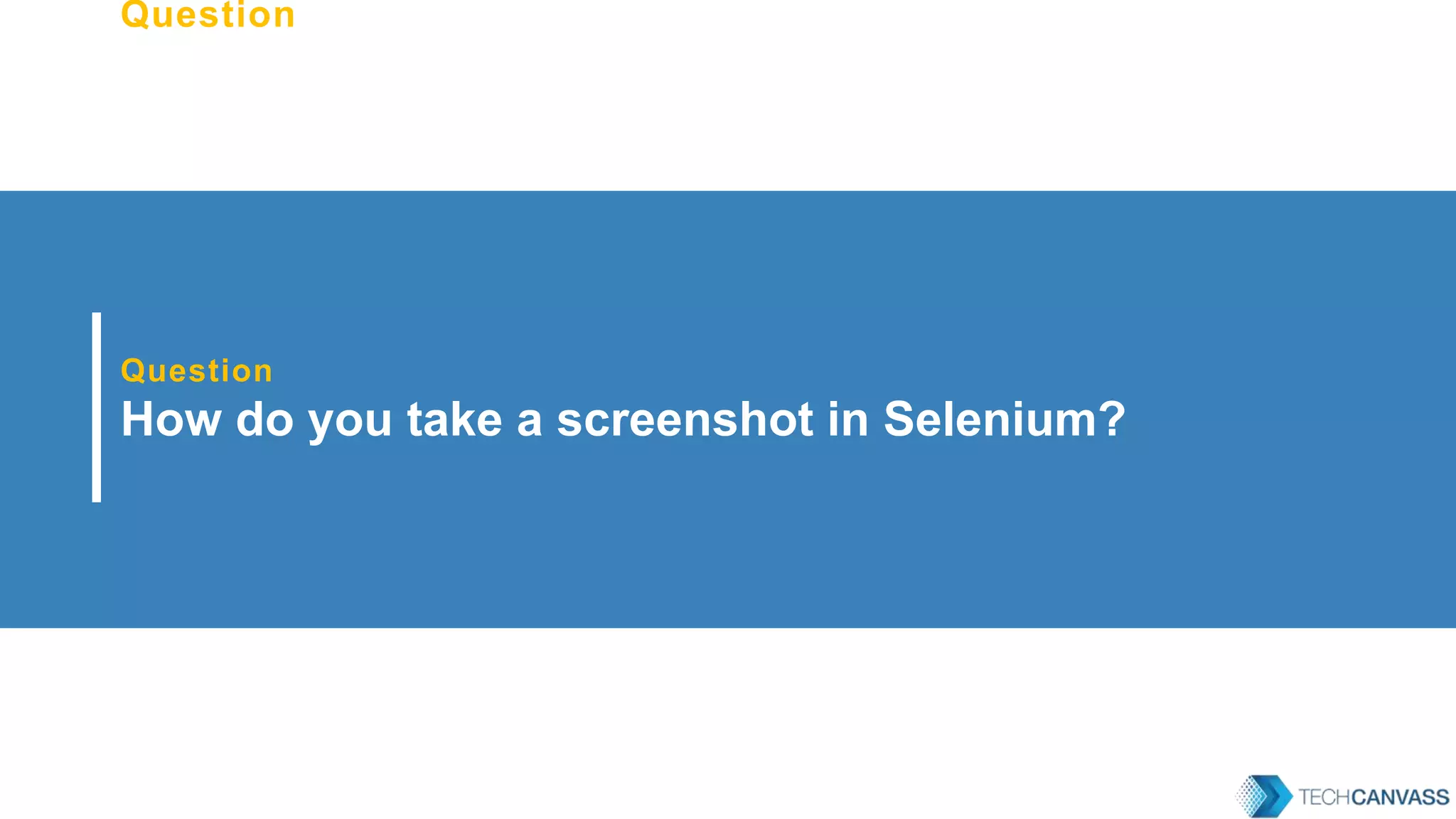 Selenium Interview Questions & Answers | PPT Selenium Interview Questions & Answers | PPT