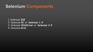 Selenium introduction | PPTX