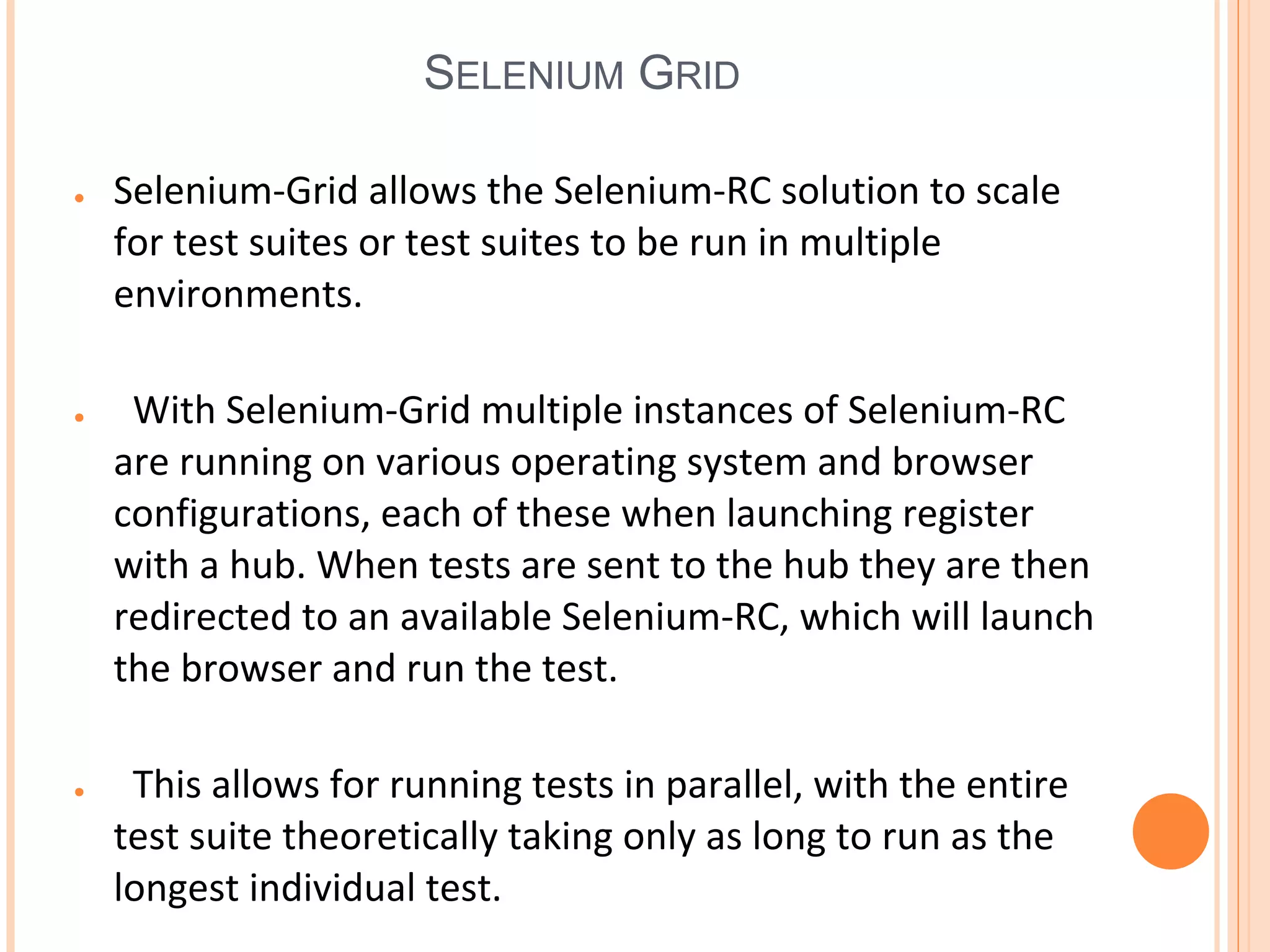 Automation Testing Using Selenium Ppt