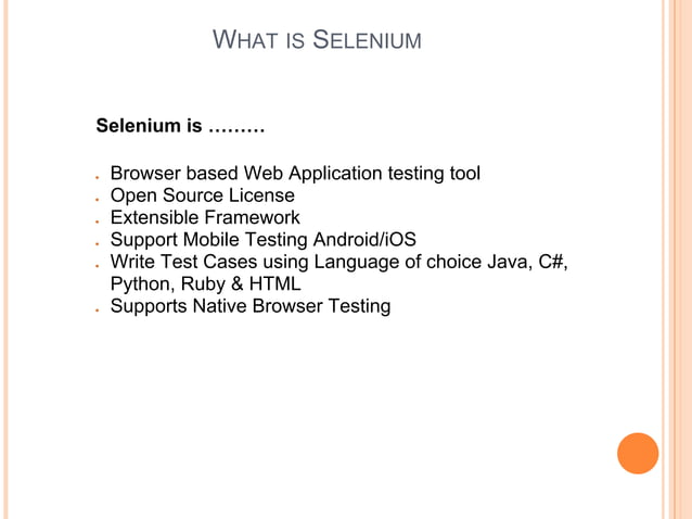 Automation Testing using Selenium | PDF Automation Testing using Selenium | PDF
