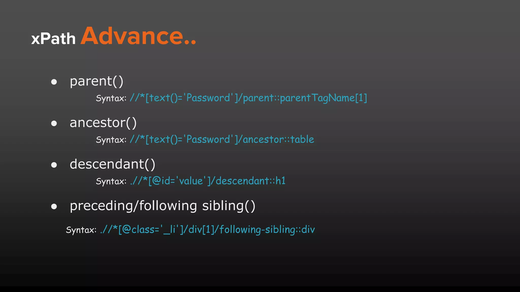 Selenium Locators Id Name Xpath Css Selector Advance Methods Ppt