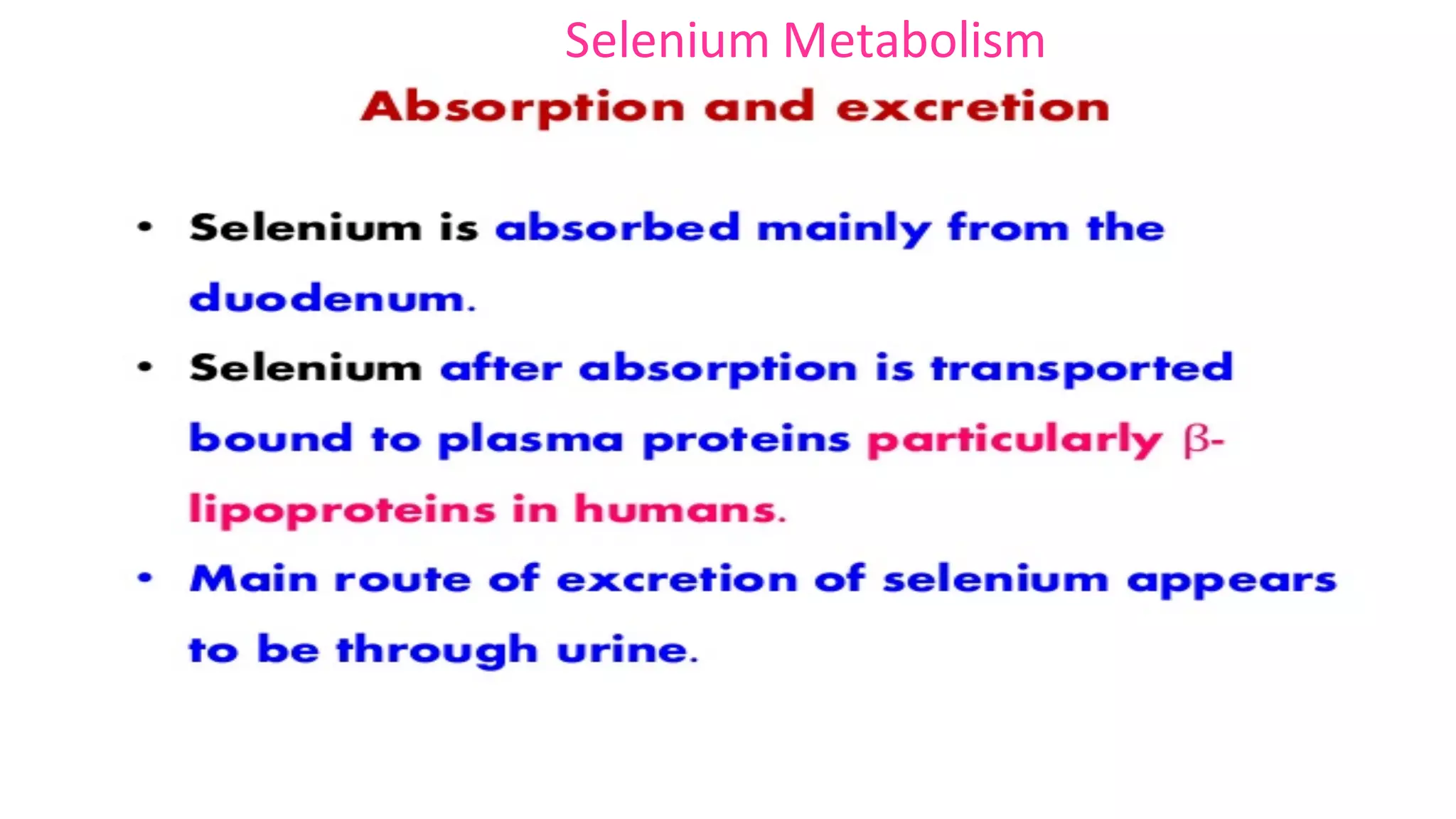 Selenium metabolism and its clinical significance | PDF
