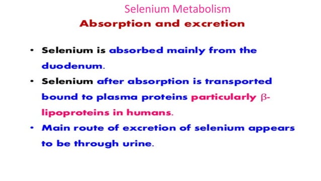 Selenium metabolism and its clinical significance | PDF | Chemistry ...