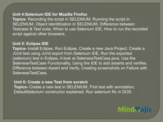 Selenium online training | PPT