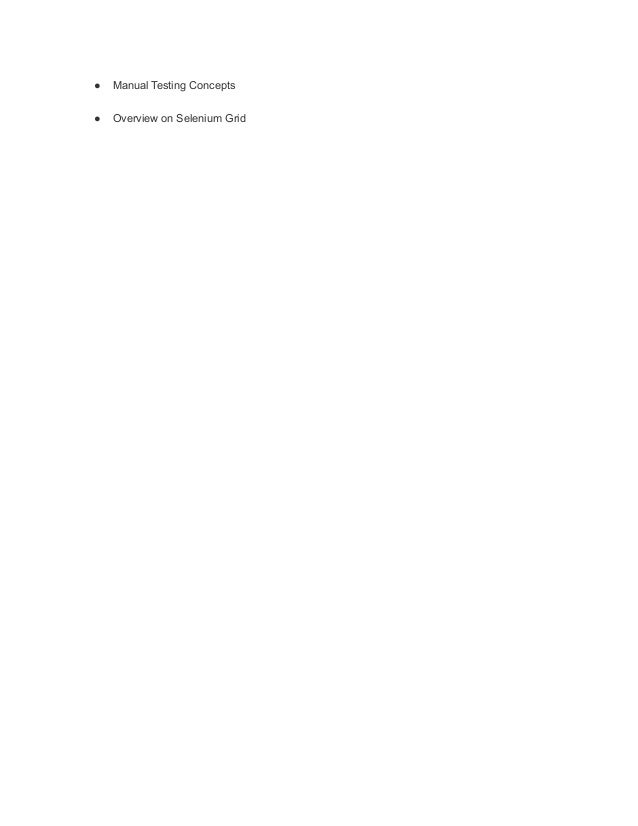 Selenium Online Trainingpdf