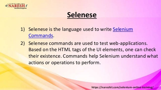 Selenium online training nareshit | PPT