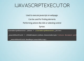 Selenium Overview | PDF