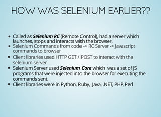 Selenium Overview | PDF